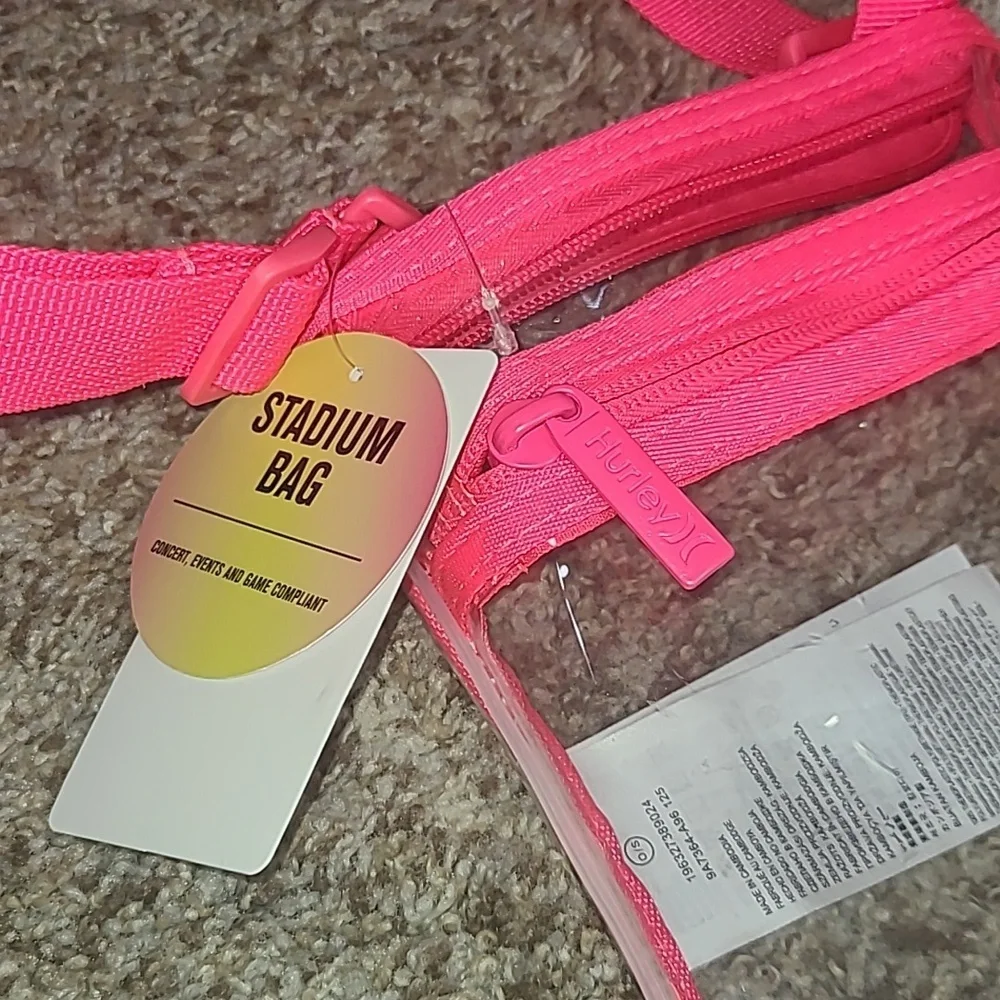 Hurley | Bags | Hurley Festivalstadium Bag With Neon Pink Strap | Poshmark